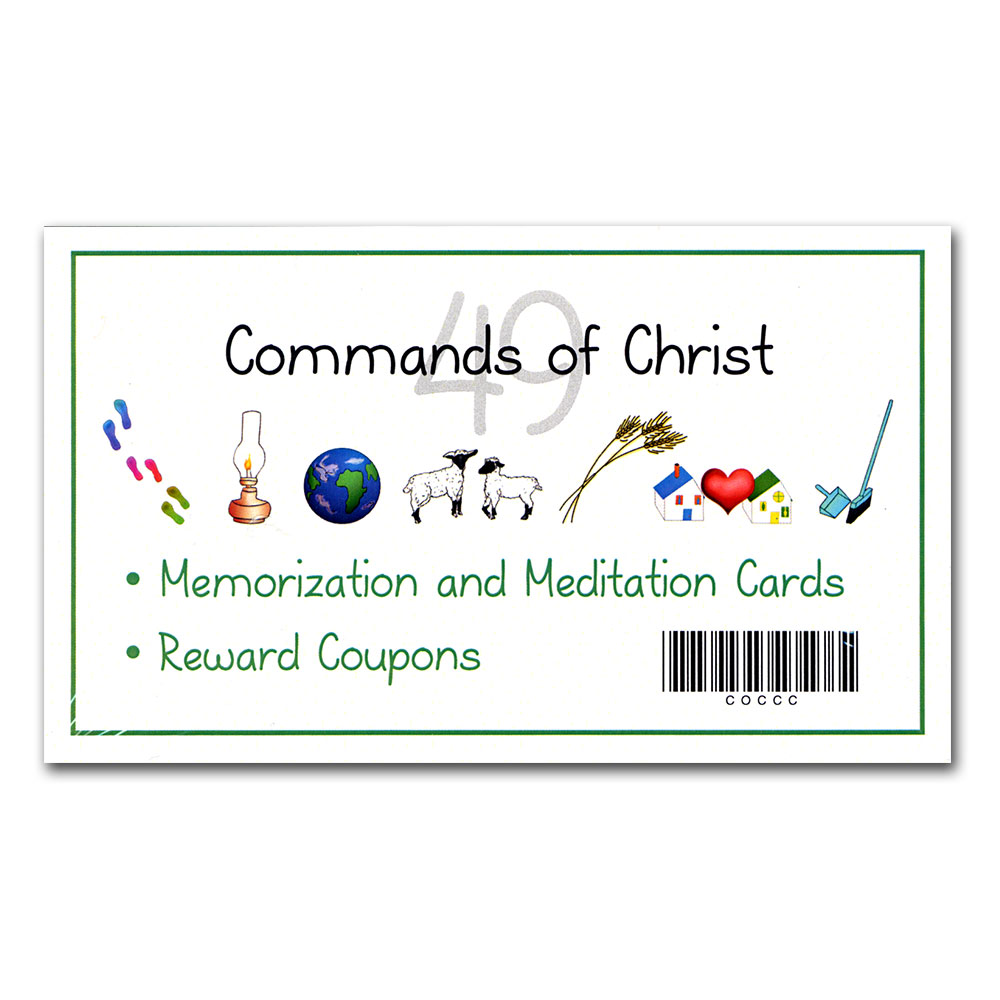IBLP Online Store: Commands of Christ Memorization and Meditation Cards ...