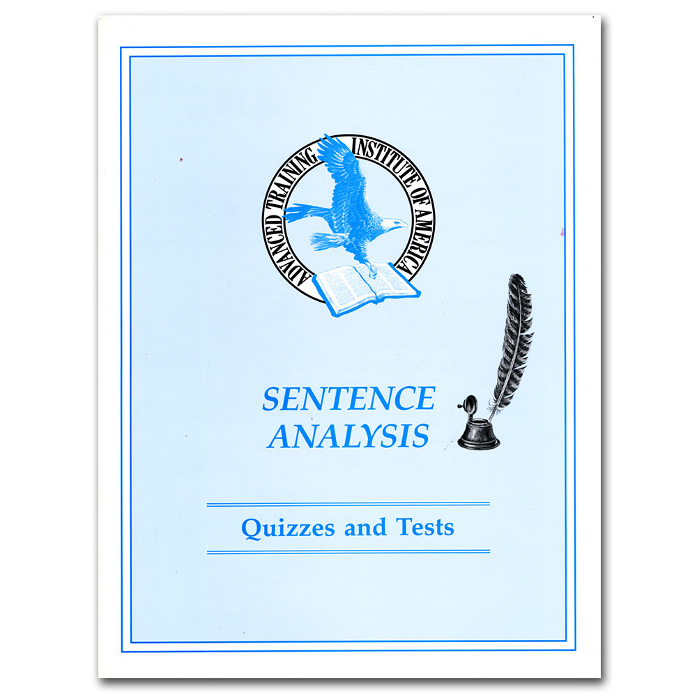 IBLP Online Store: Sentence Analysis Quizzes & Tests