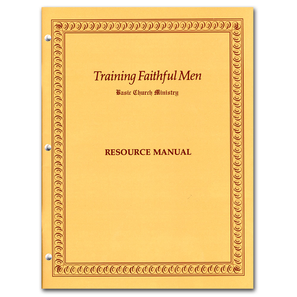 IBLP Online Store: Training Faithful Men Resource Manual